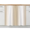Beige White Ombre Small Sink Skirt 10"Wx11"L,Dustproof Under Sink ...