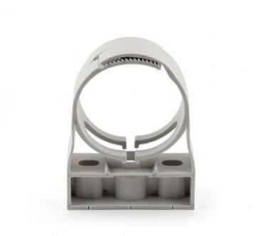 3" PVC White Pipe Hanger / Mounting Bracket UV Stable Quality plumbing ...