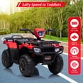 12V Ride on ATV for Kids, Electric Vehicle for Toddlers,High/Low 2.2mph ...