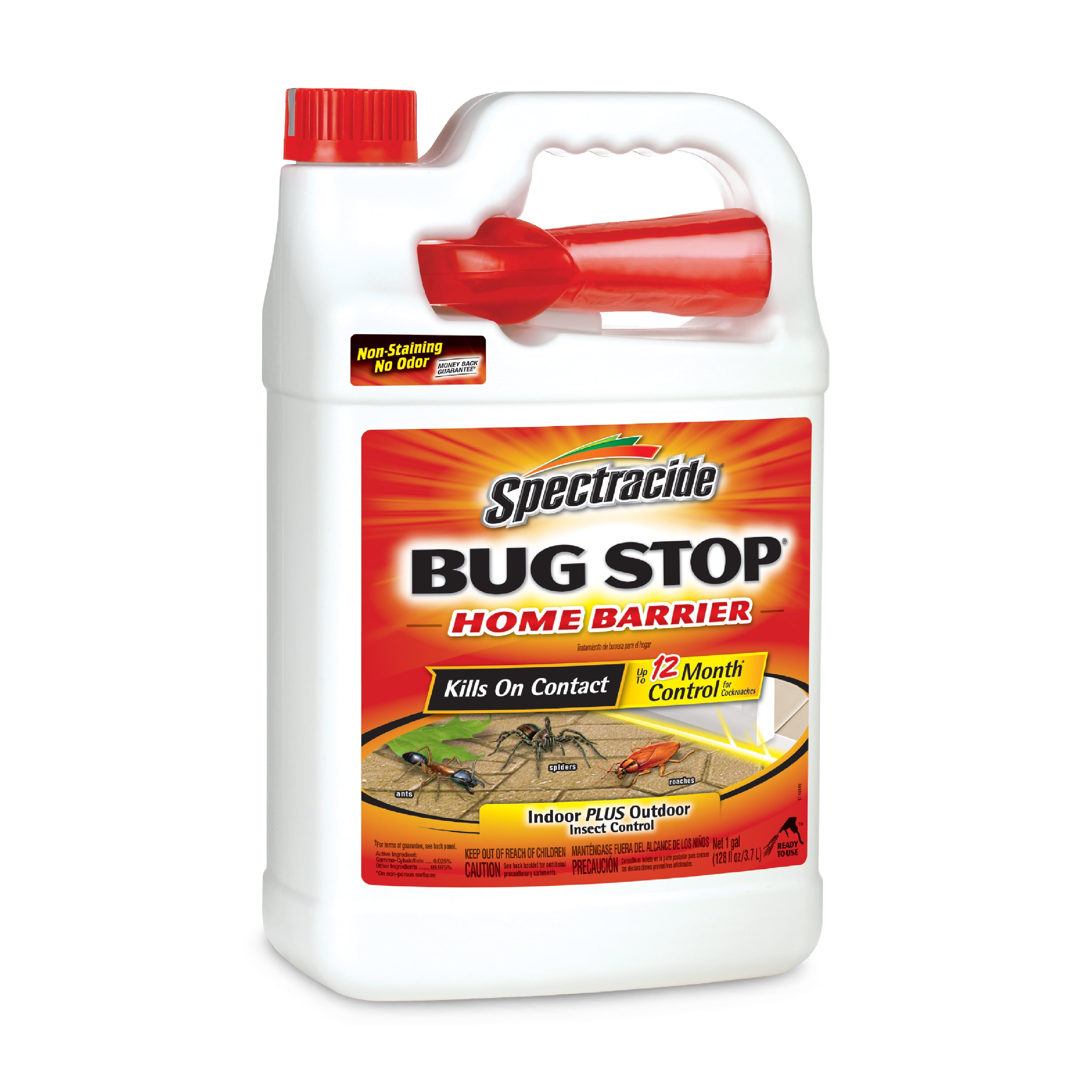 Spectracide Bug Stop Home Barrier Spray, Kills Ants, Roaches & Spiders ...