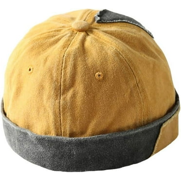 HAORUN Unisex Rolled Cuff Docker Cap Hats Brimless Beanie Sailor Cap ...