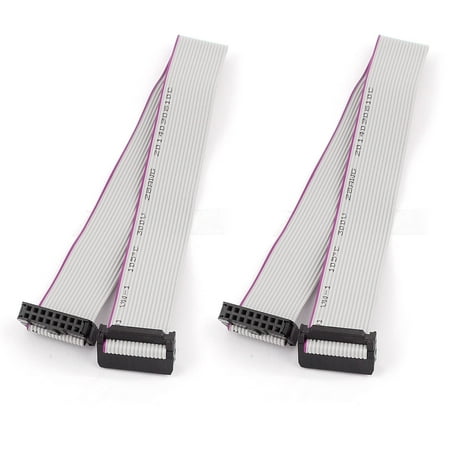 2pcs FC16P IDC 16-Pin Hard Drive Extension Wire Flat Ribbon Cable ...