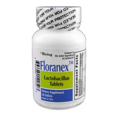 Rising Pharmaceuticals Floranex Tablets Probiotic Dietary Supplement 50 ...