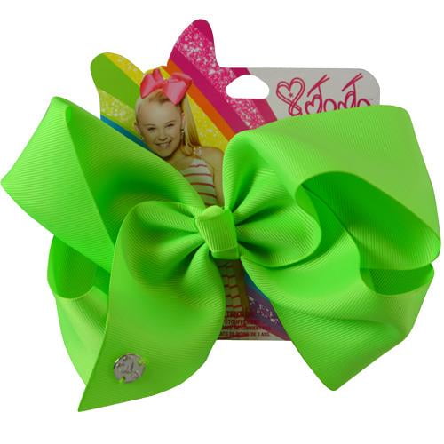 JoJo Siwa Neon Green Basic Bow - Walmart.com