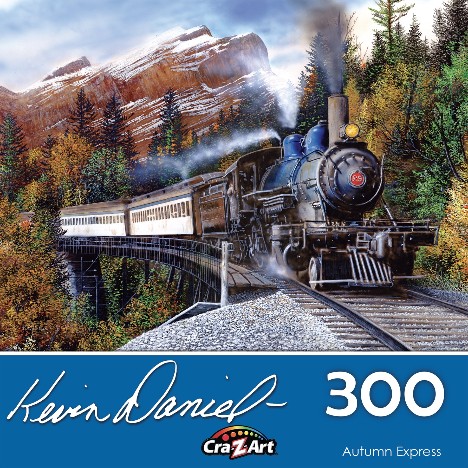 Cra-Z-Art Kevin Daniel 300-Piece Autumn Express Jigsaw Puzzle - Walmart.com