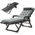 Lilypelle Folding Lounge Chair for Adults, Adjustable 4-fold Reclining ...