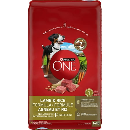 Purina ONE Smartblend Natural Dry Dog Food, Lamb & Rice 14 kg | Walmart ...