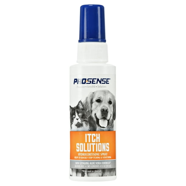 Pro-Sense Itch Solutions Hydrocortisone Pet Spray with Aloe, 4-Ounce ...
