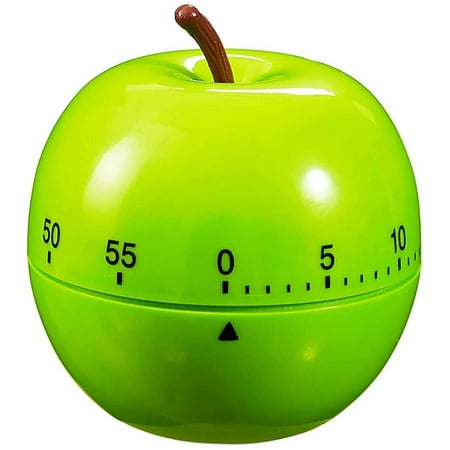 Kitchen Timer, Green Apple Mechanical Kitchen Timer,60 Minutes Rotating ...