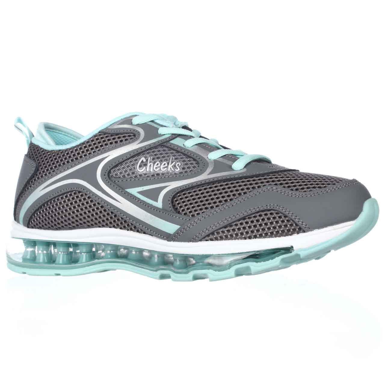 Womens Cheeks Air Trac Trainer Athletic Shoes - Gray - Walmart.com