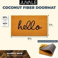 Hello Coco Coir Doormat for Patio, Natural Fall Welcome Mat for Front ...