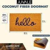 Hello Coco Coir Doormat for Patio, Natural Fall Welcome Mat for Front ...