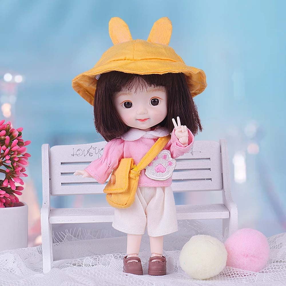Cute Expression Girls OB11 Doll Princess Doll Baby Fashion Doll Curly ...