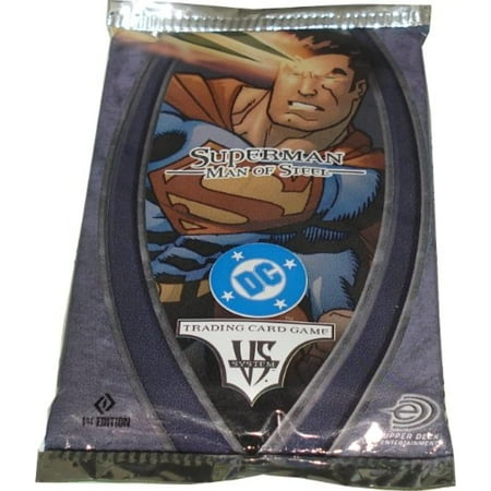 DC VS System Trading Card Game Superman Man of Steel Booster Pack 14 ...