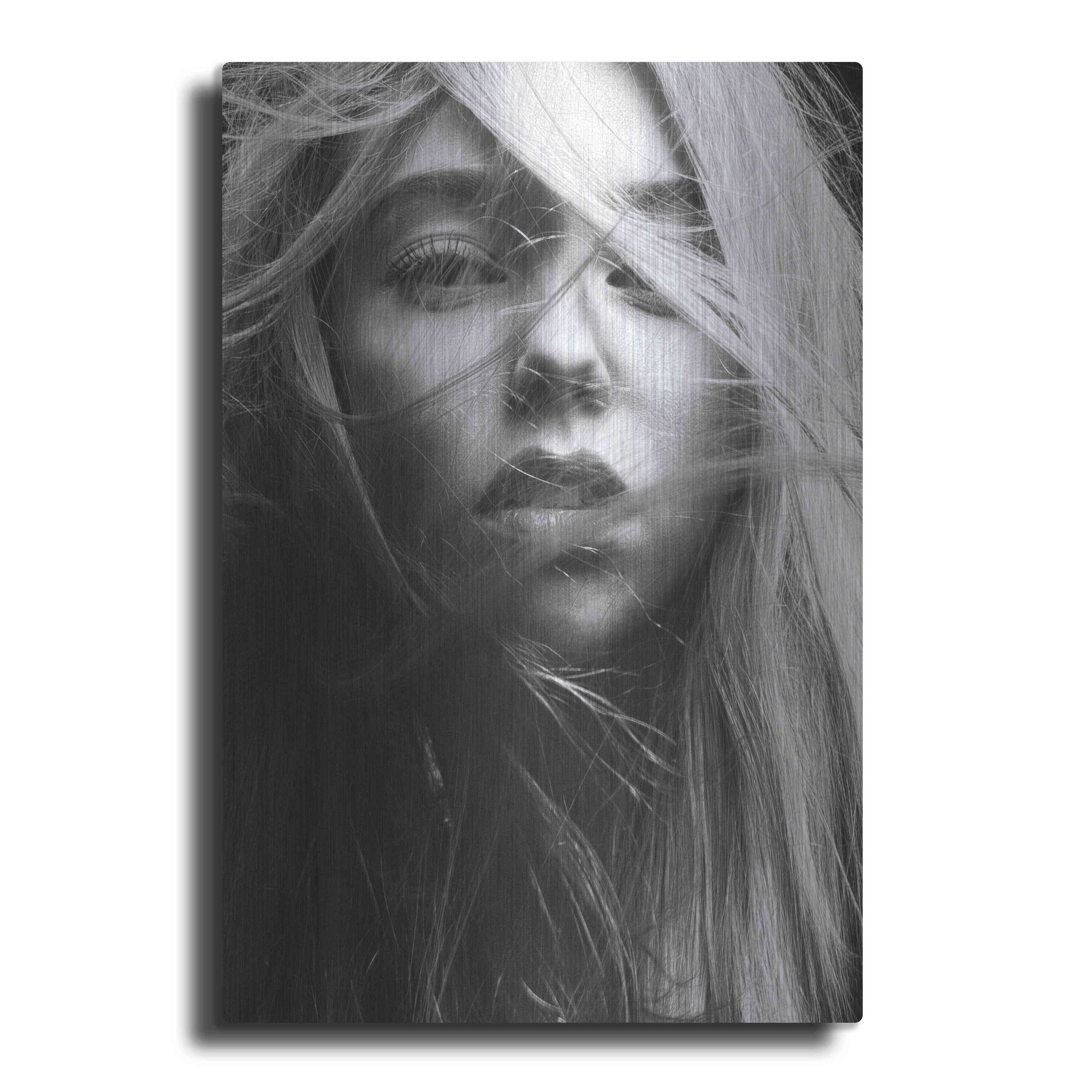 Luxe Metal Art 'Face 3' by Design Fabrikken, Metal Wall Art, 24"x36 ...