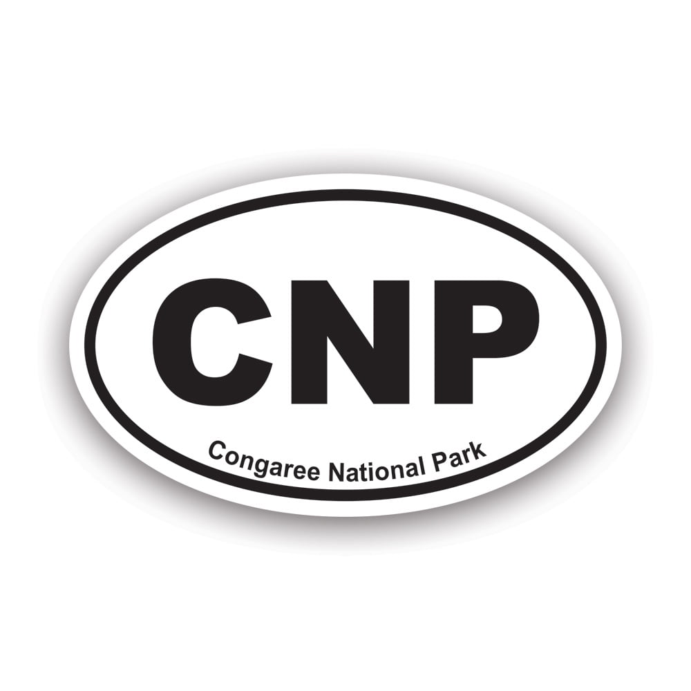 Congaree National Park Oval Sticker Decal - Self Adhesive Vinyl ...