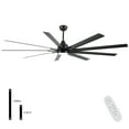 Wellspeed Industrial 84 inch Black Ceiling Fan, 9 Blades, for Outdoor ...