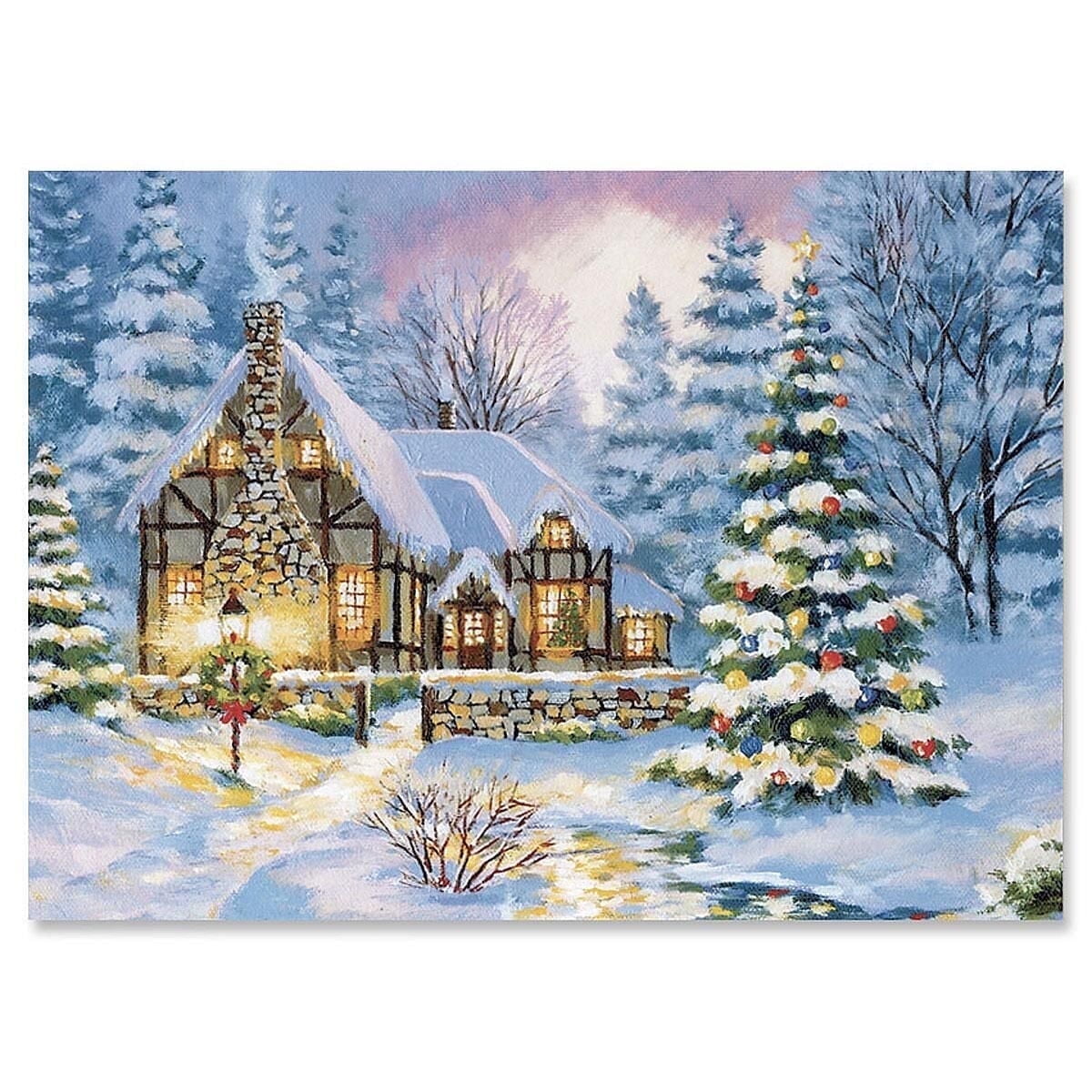 Click here for Current Winter Cottage Christmas Greeting Cards -... prices