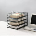 Stackable All-purpose Laminated Office File Box - Desktop A4 Document ...