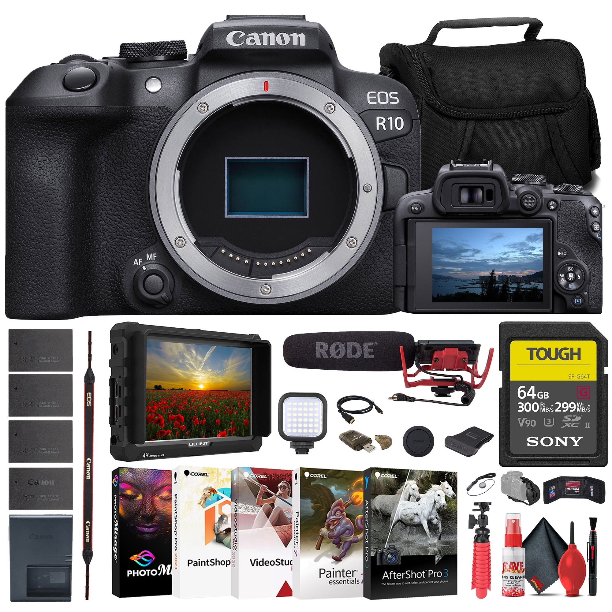 Canon Mirrorless Camera Canon EOS R10 Mirrorless Camera Bundle With 18 ...