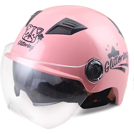 Universal Size Cute Corgi Open Face Motorcycle Helmet, Adjustable ...