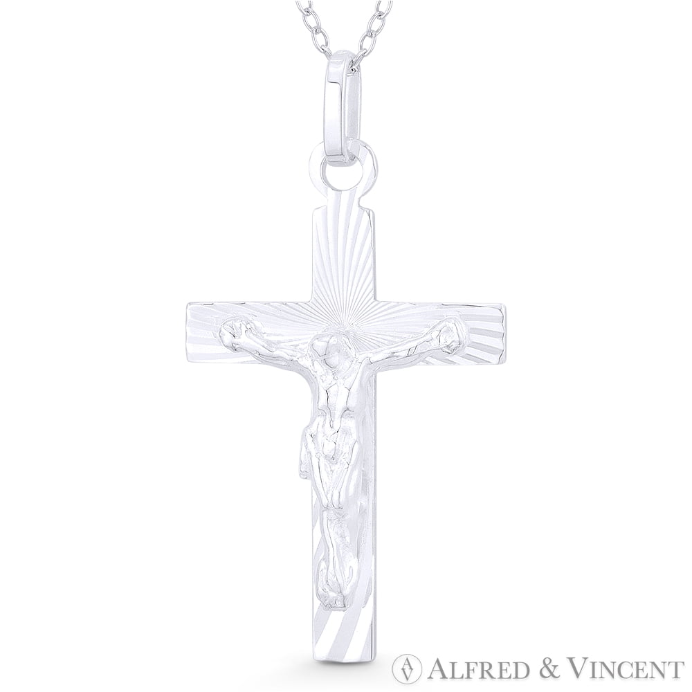 Alfred & Vincent - Jesus on Radiant Crucifix Catholic Christian Cross ...