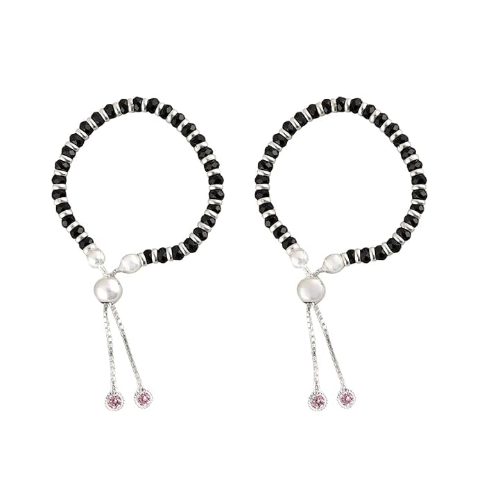 Click here for Silver Nazariya Bangle Pack Of 2 prices