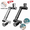 1440 ° Rotatable Scalable Metal Faucet Bathroom Tap Splash-proof ...