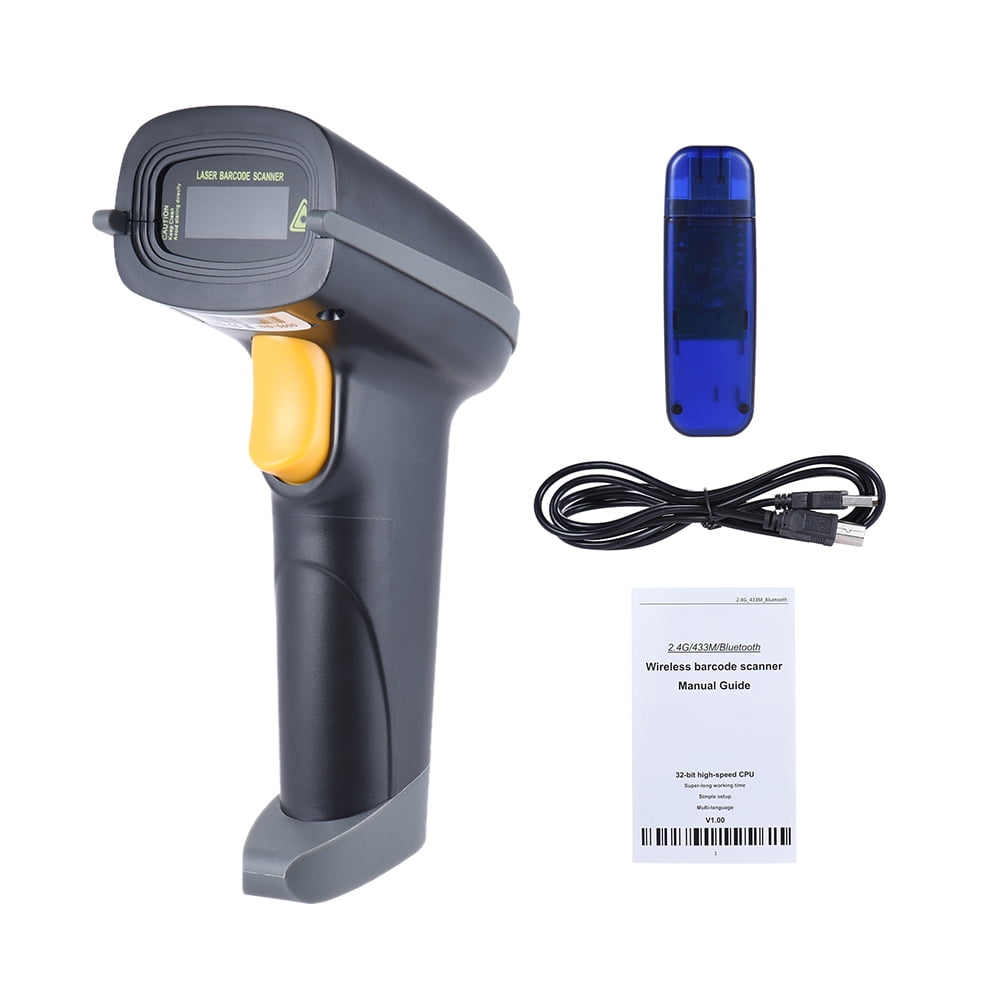 2.4G Wireless Handheld Barcode Scanner Bar Code Reader for Supermarket ...