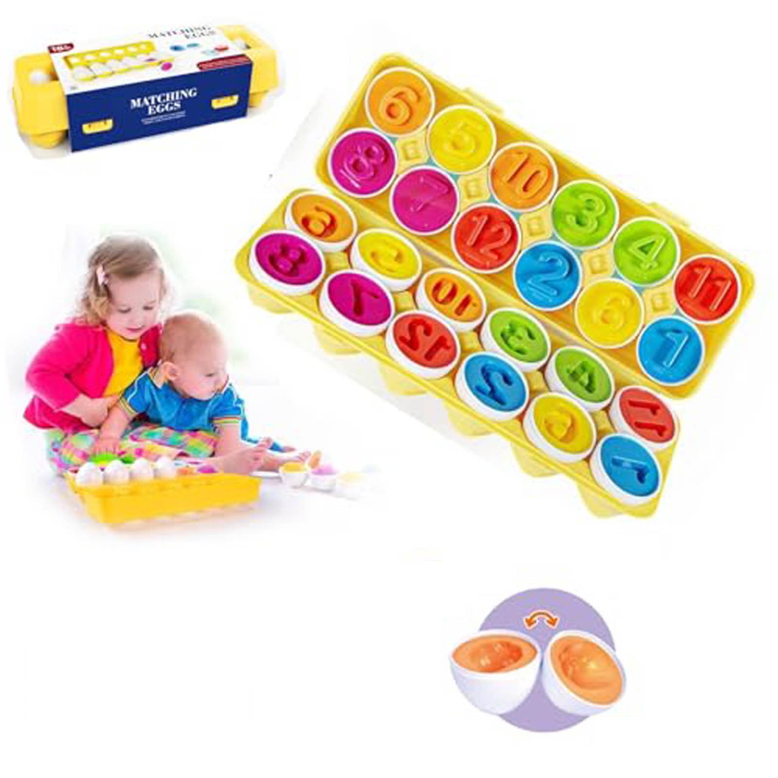 Click here for Chenjiaaa Sensory Matching Egg Toy For Toddlers 1... prices