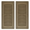 Imperial 4X10 In. Plastic Floor/Ceiling Register, Brown, Rust-Proof ...