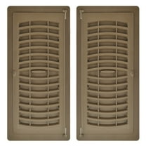 Imperial 4X10 In. Plastic Floor/Ceiling Register, Brown, Rust-Proof ...