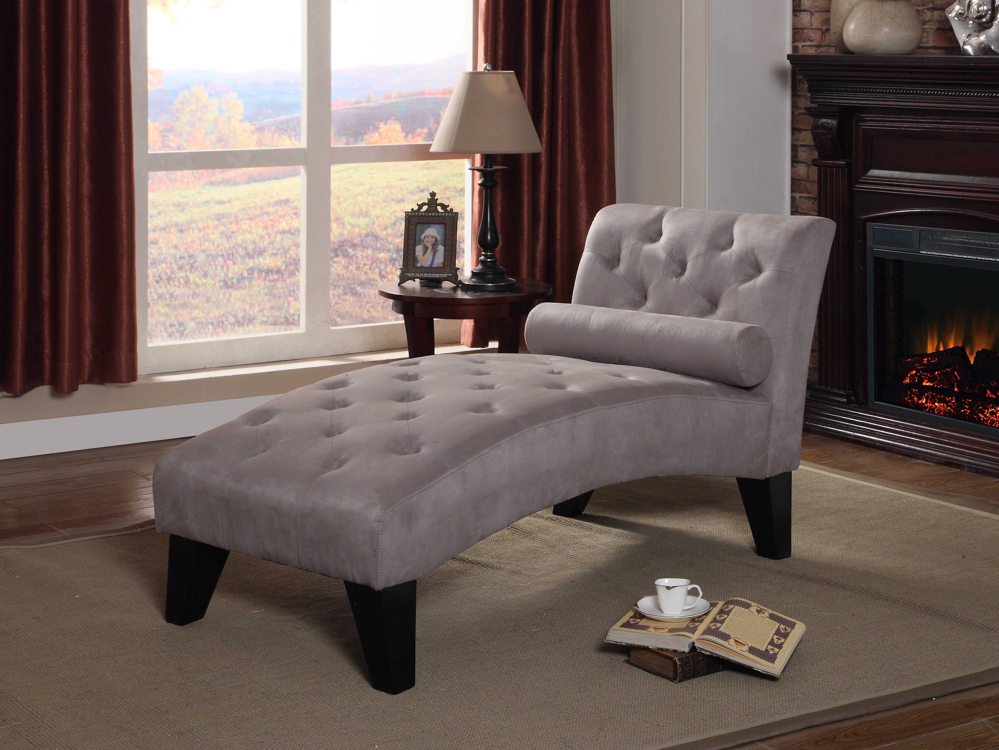 Nathaniel Home Mila Microfiber Chaise Lounge, Multiple Colors - Walmart.com