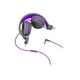 JLab Audio Neon On Ear Headphones with Universal Mic - Gray / Purple ...