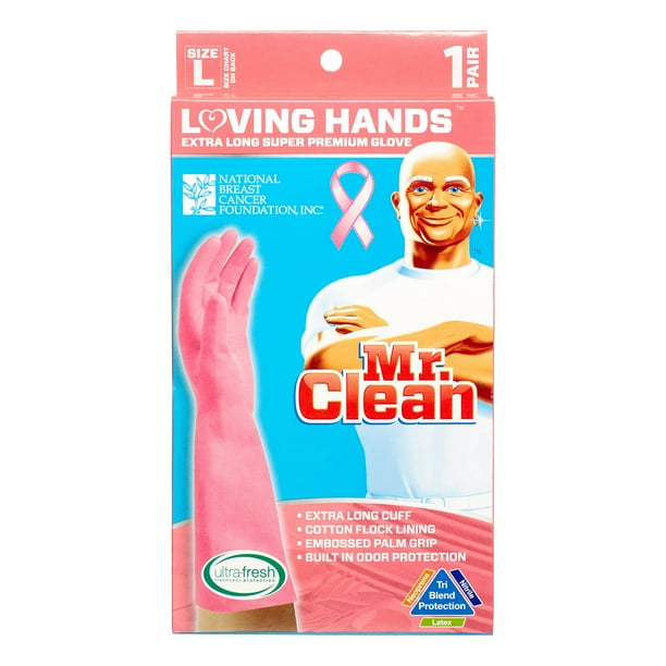 Mr. Clean Loving Hands Gloves, Large - Walmart.com - Walmart.com