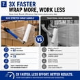 Heavy Duty Stretch Film Dispenser Pole Holder, 48 Inch Extra Long ...