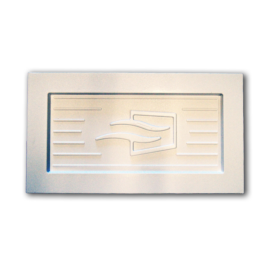 Crawl Space Recessed Foundation Vent Cover - Shallow Depth - White (For ...