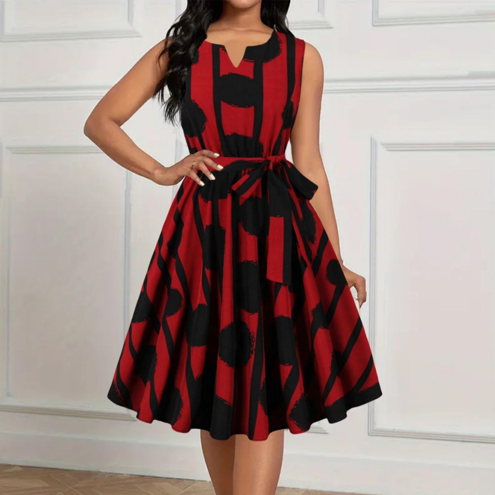 Click here for Summer Weekly Deal Iumwxz V-Neck Sleeveless Dresse... prices