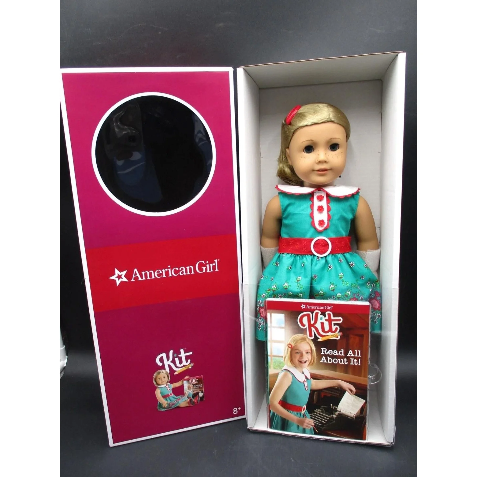 Click here for American Girl Kit Kittredge Beforever 18 Doll & Bo... prices