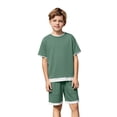 Afdoent Boys Clothing Sets Kids Casual Outfit Soft Comfortable Short ...
