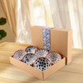 6pcs Japanese Style Ceramic Bowls Set - 10oz Hexagonal Basket Weave ...