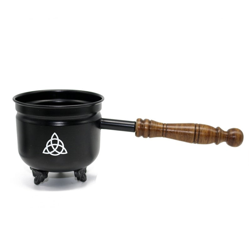 Soul Sticks Triquetra Metal Smudge Sage and Incense Burner Pot Cauldron ...