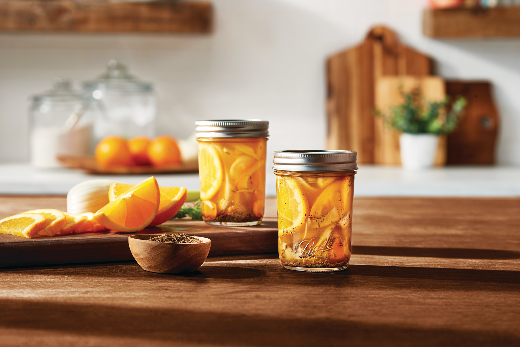 Ball Glass Mason Jar w Lid Band Regular Mouth 8 Ounces 12 Count
