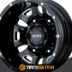 17" Black With Natural Accents Hunter Dually 003 Wheel by Ultra Wheel ...