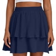 Aboser Summer Mini Skirts for Women Layers Flared Skirts Flowy High ...