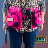 RAVEN Pink Utility Tool Pouch Belt with 10 Pockets | Great for DIY ...
