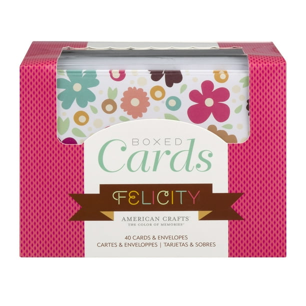 American Crafts Boxed Cards Felicity, 40.0 CT - Walmart.com