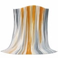 Abstract Grey Fleece Throw Blanket Orange Mottled Gradient Texture ...
