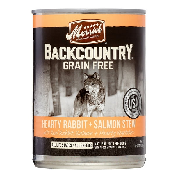 Merrick Backcountry Grain-Free Hearty Rabbit & Salmon Stew Canned Dog ...