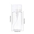 Travel Bottles for Toiletries 200ml, Transparent Leak Proof Press ...